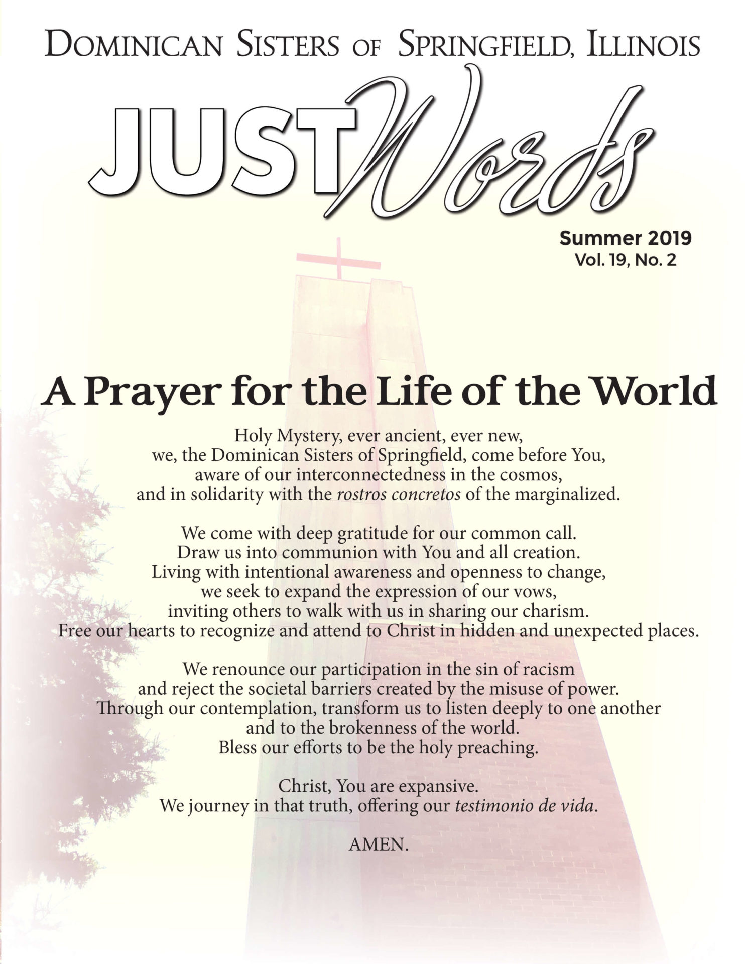 Just Words - Dominican Sisters of Springfield Illinois