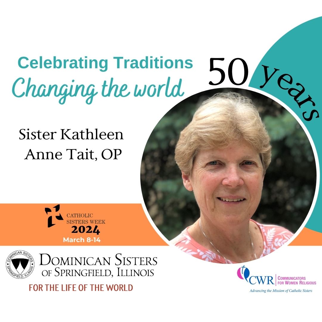 Sister Kathleen Anne Tait celebrates golden jubilee - Dominican Sisters ...