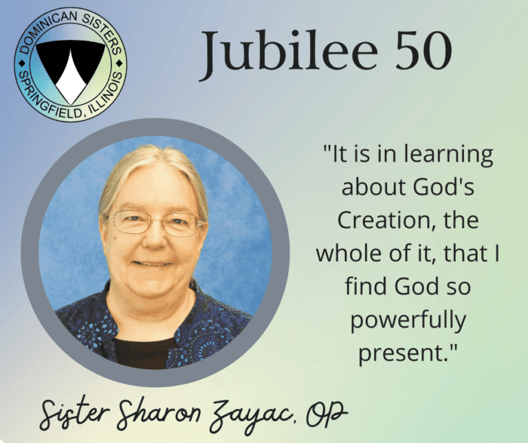 Sister Sharon Zayac, OP - Dominican Sisters of Springfield Illinois